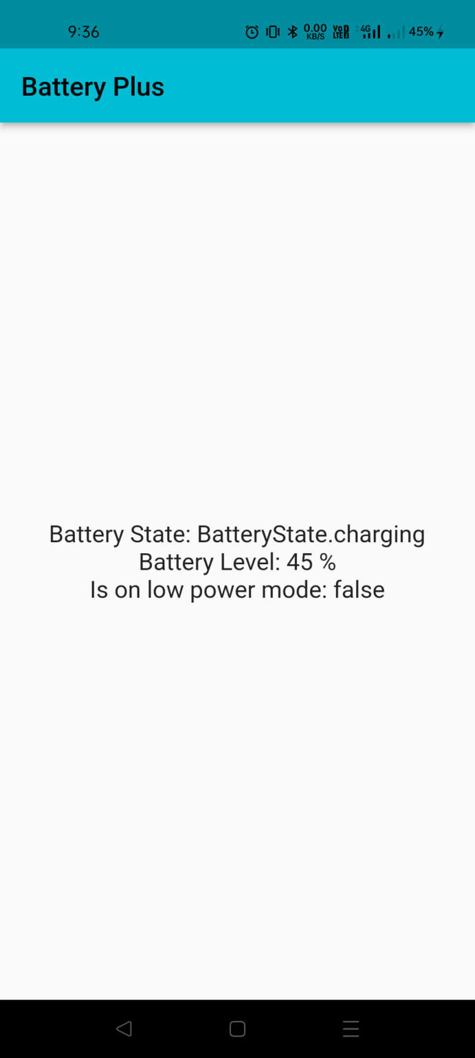 How to Check Battery Level and State in Flutter - FlutterAnt